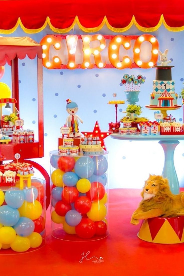 Nostalgic Circus Themed Birthday Party Ideas