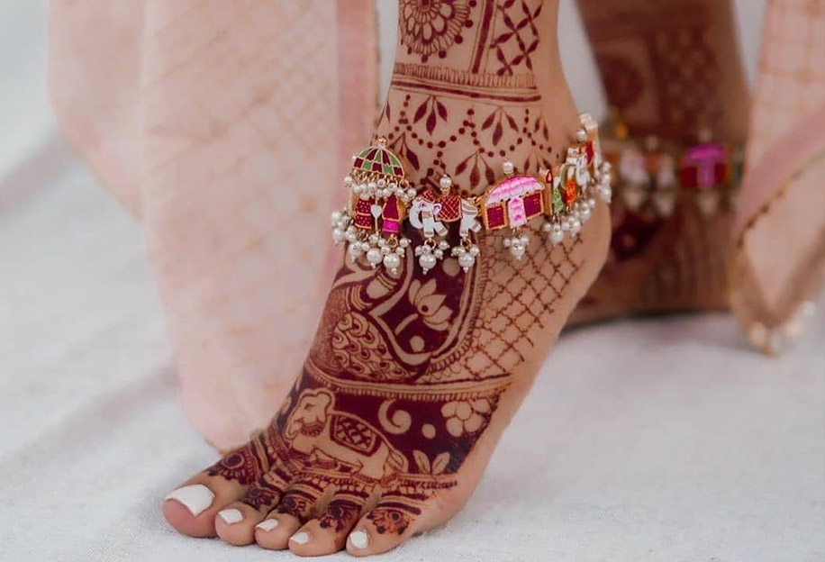 20 Bridal Payal Design Ideas to Take Foot Jewelry to an Another Level