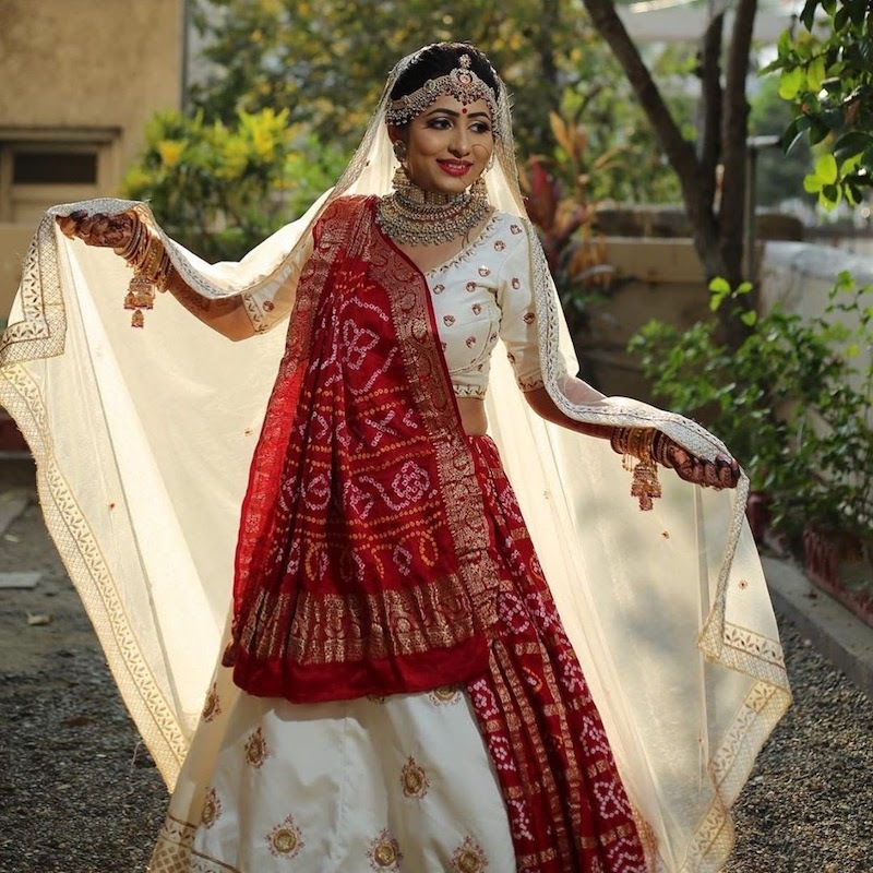 25 Bold Brides Who Wore White Wedding Lehenga for their Wedding
