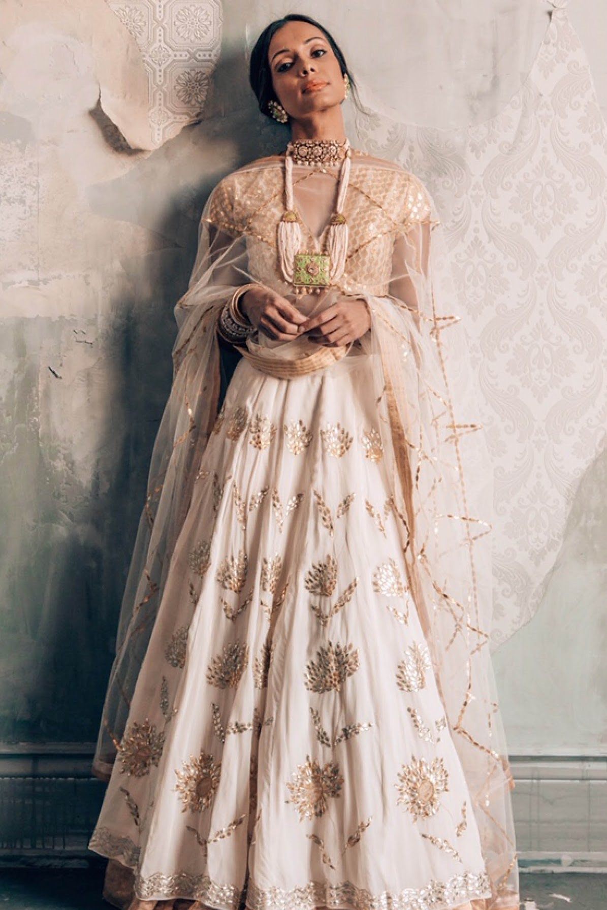20 Excellent Ivory Lehenga Ideas for your Wedding to Look Gorgeous