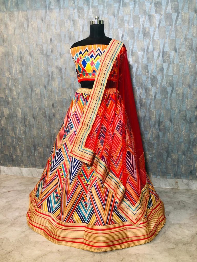 20 Multicoloured Lehenga Designs for a Heavenly Wedding