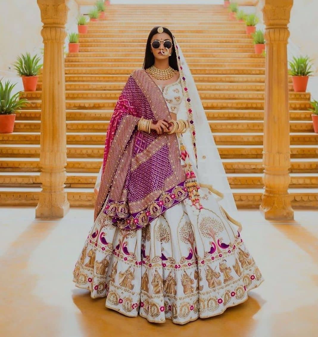 White Bridal Lehenga Designs for Classy Modern Brides