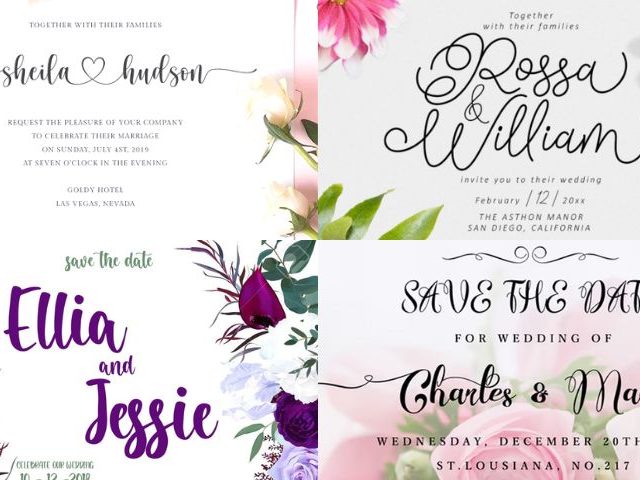 Ideal Wedding Invitation Fonts