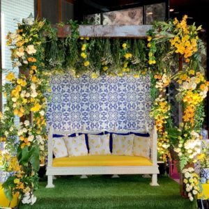 Unique And Whimsical Mehndi Seating Arrangements