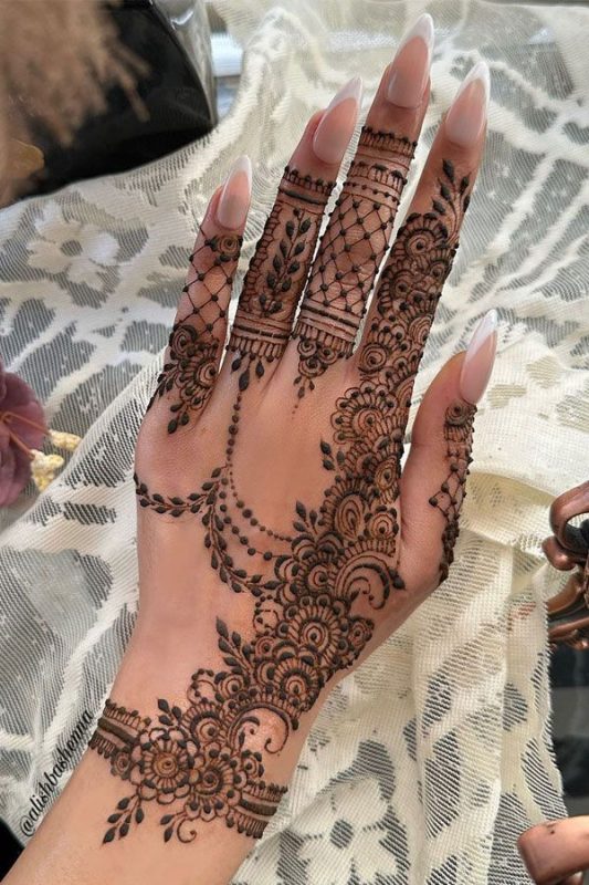 The Ultimate Khafif Mehndi Design Guide for Brides: Full Hand, Back ...