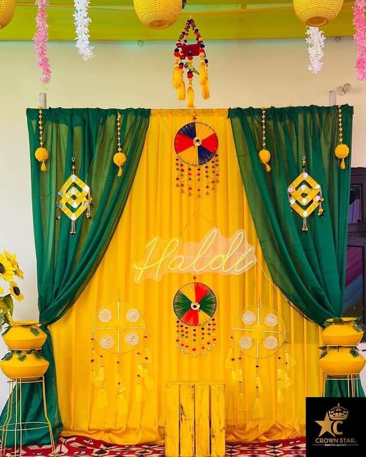 20+ Simple Indoor Haldi Decoration Ideas