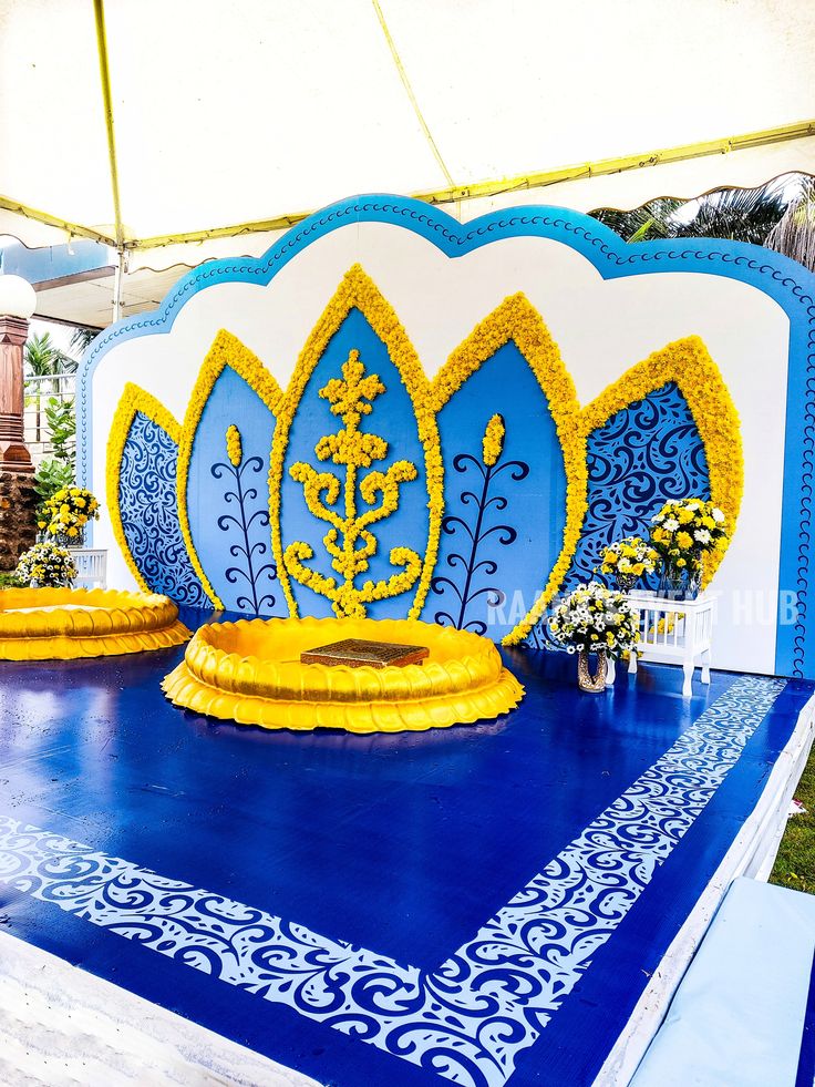 Background Haldi Decoration Ideas to Charm Your Haldi Ceremony