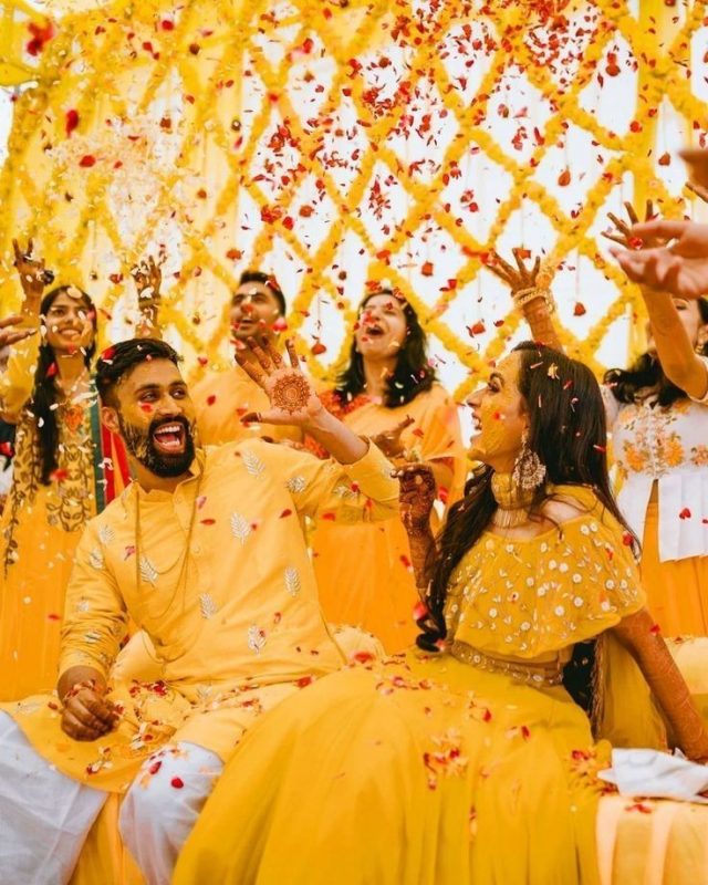 21+ Latest Instagram-worthy Haldi Poses for Brides and Couples