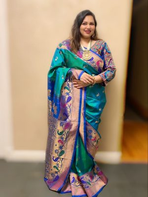 20+ Latest Paithani Blouse Designs for Maharashtrian Brides