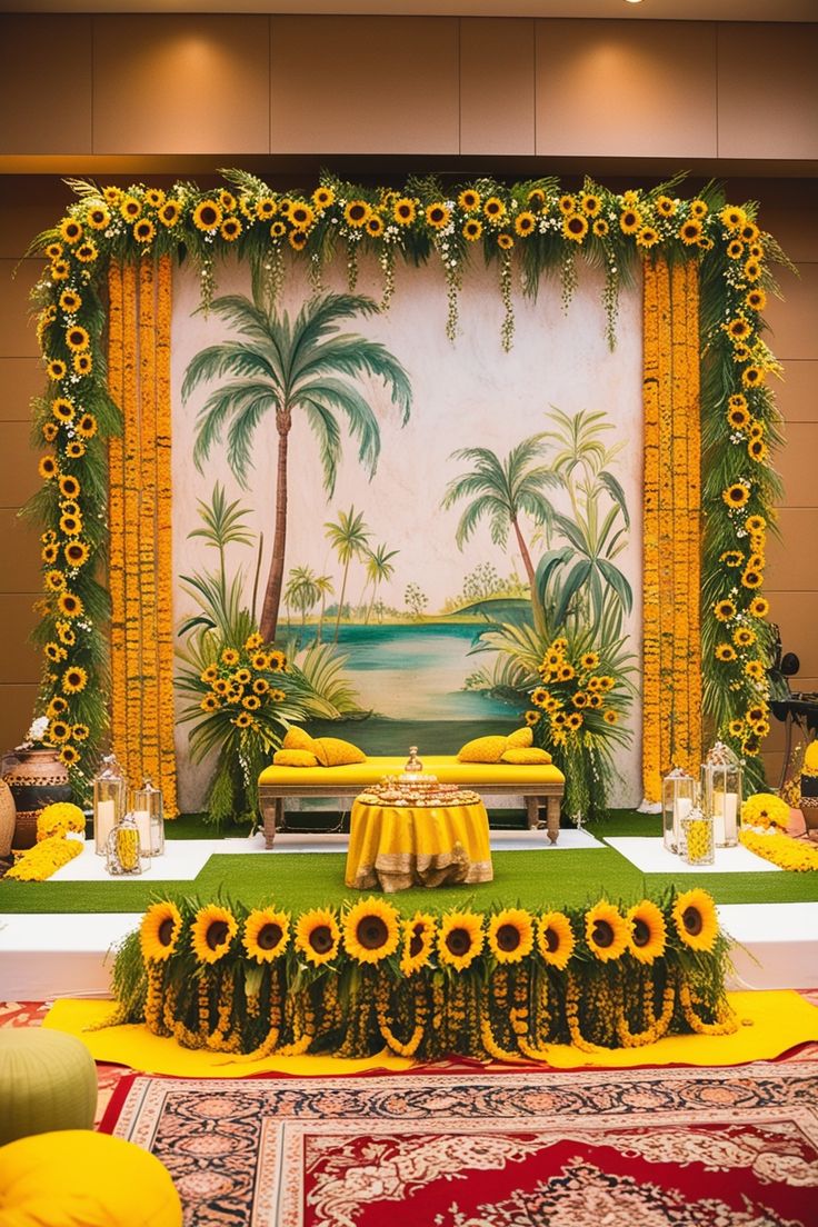 20+ Simple Indoor Haldi Decoration Ideas