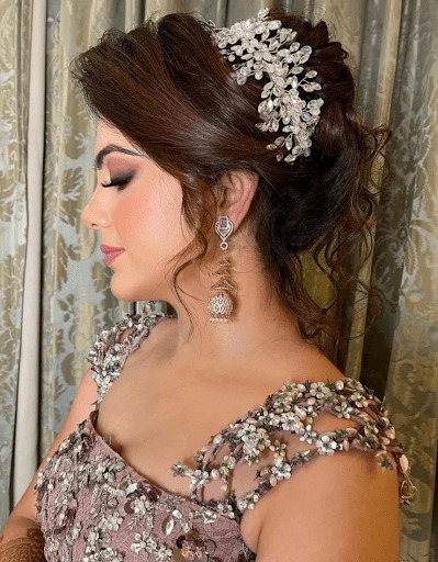 Bun hairstyle for wedding store