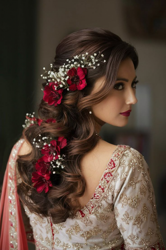 Gorgeous Front South Indian Bridal Hairstyle Ideas For Bride-to-be