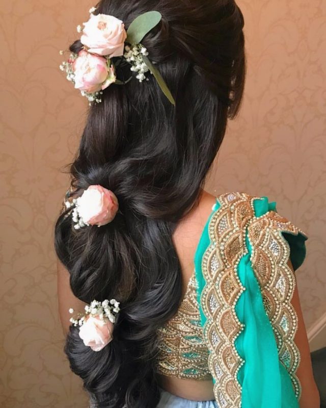 20+ Gorgeous Front South Indian Bridal Hairstyle Ideas